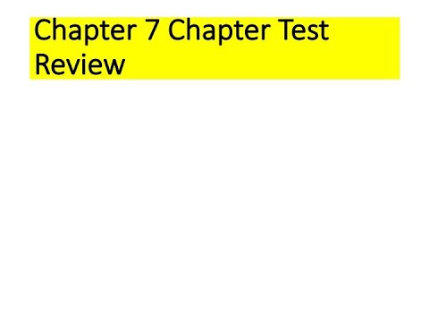 Algebra-1 Chapter 7 Practice Test Review#1 - YouTube