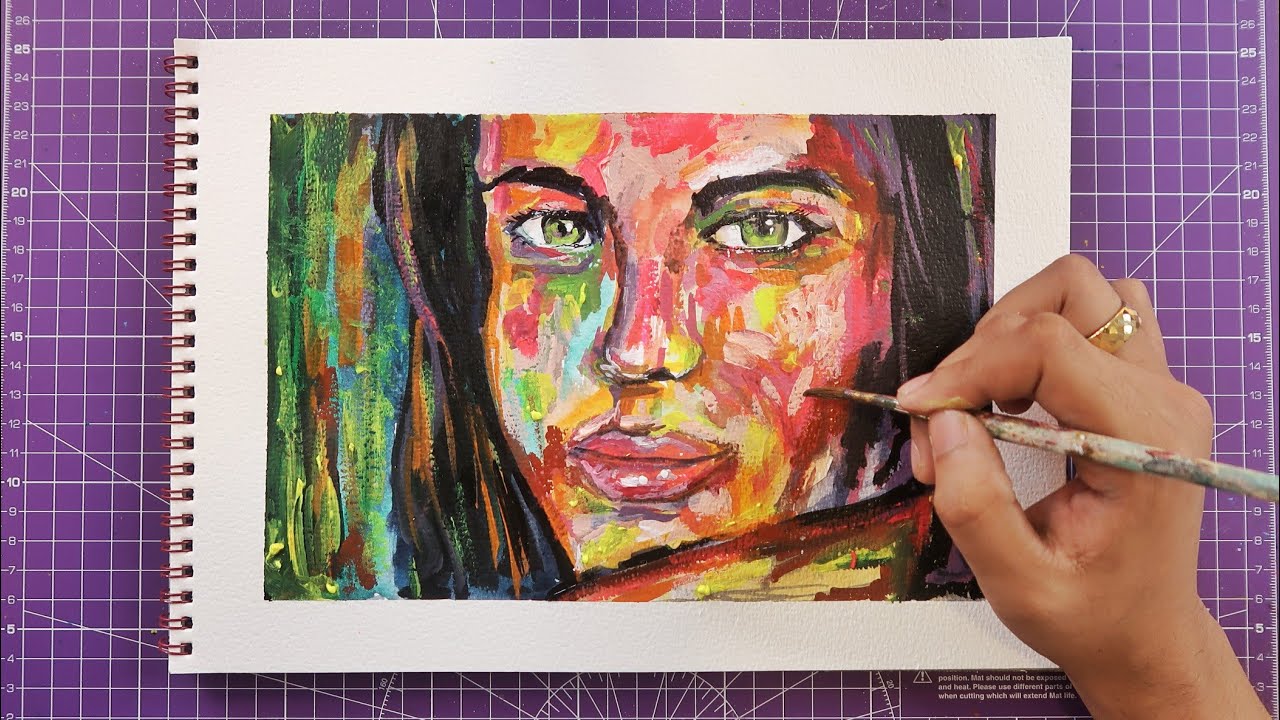 Painting Colour Portrait Easy - YouTube