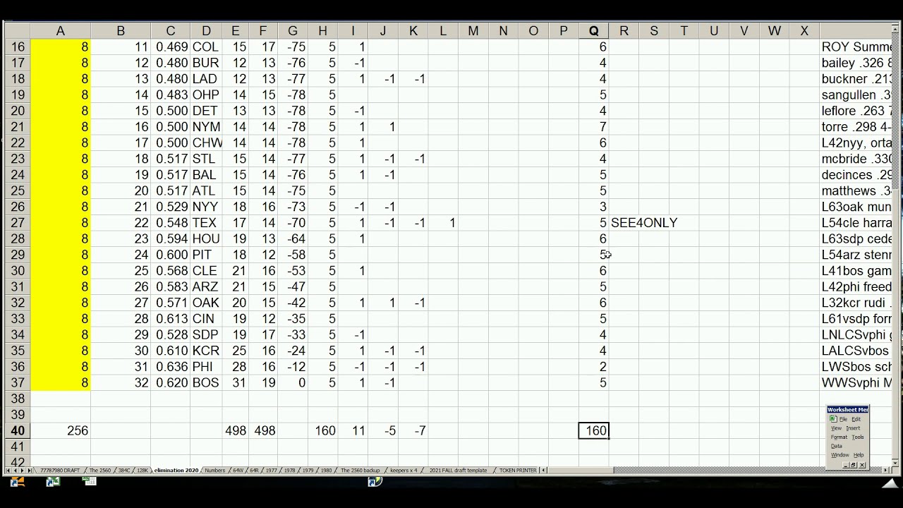 Strat O Matic Baseball EXCEL Fall League - 8 round draft. - YouTube