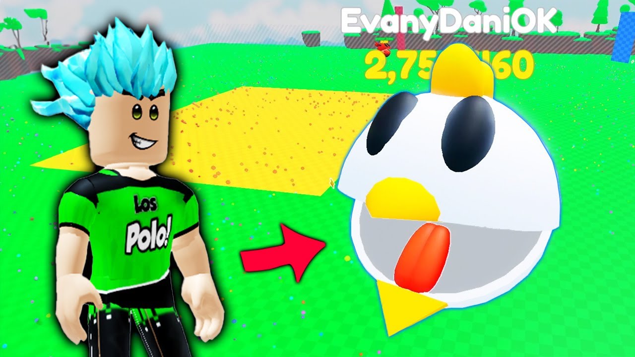 Soy el Pollo mas GRANDE!! en Roblox eat balls simulator - YouTube
