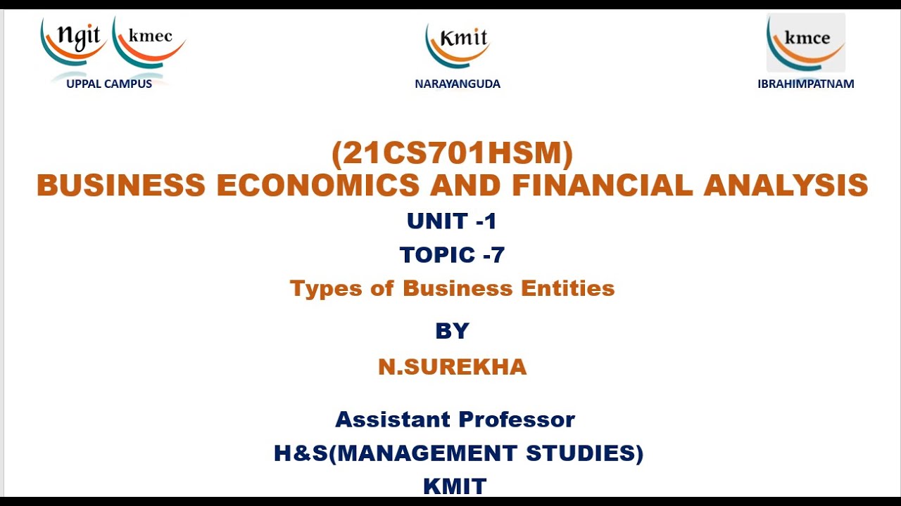 BEFA_UNIT-1_Topic-7 - YouTube