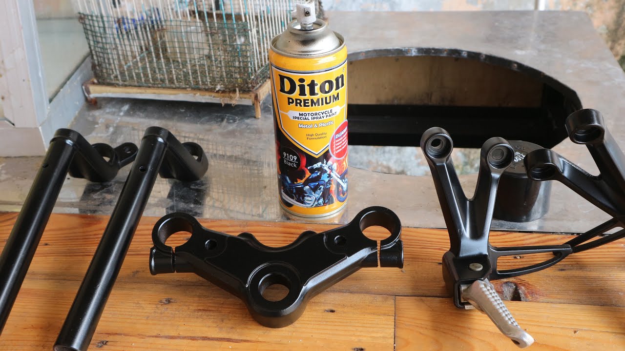 CLEAR SEMI DOFF DITON,,CAT STANG BIAR AWET TAHAN GORESAN - YouTube