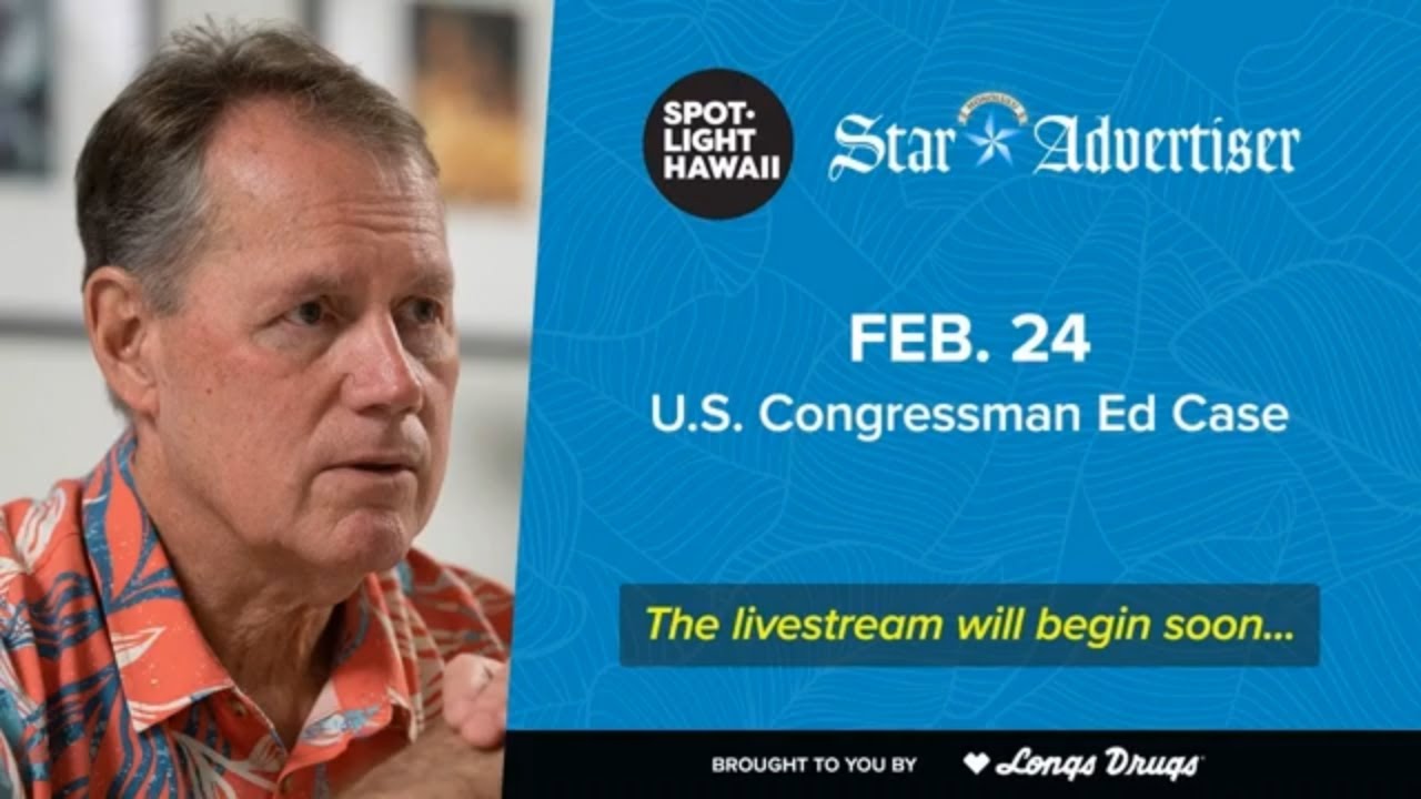 U.S. Congressman Ed Case joins Spotlight Hawaii - YouTube