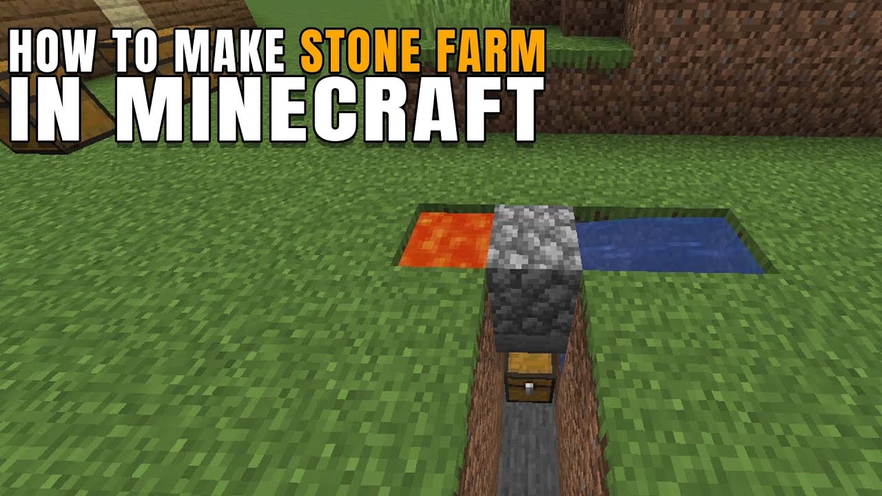 How to make a Stone farm in Minecraft - YouTube