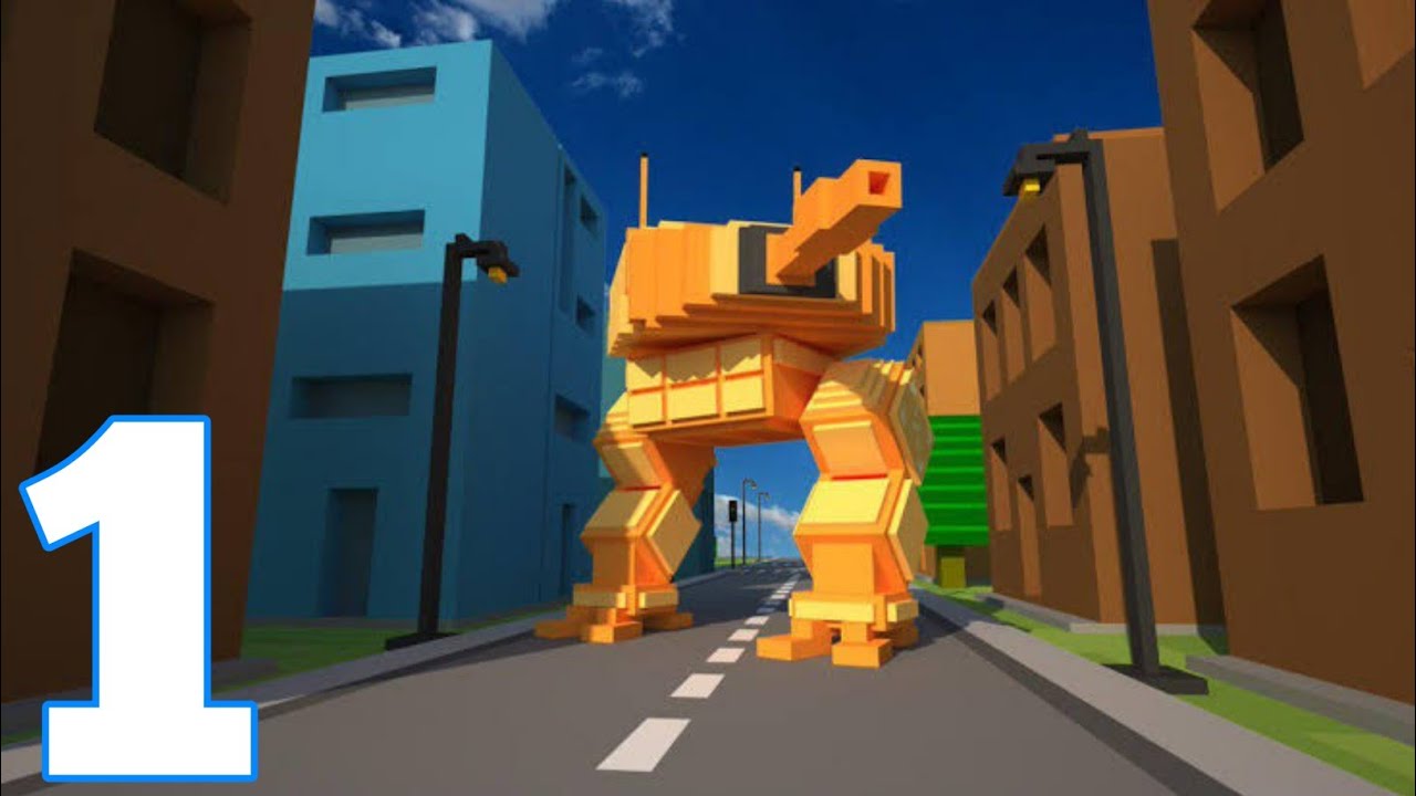 Pixel Robot 3D Gameplay - Walktrough Part 1 - YouTube