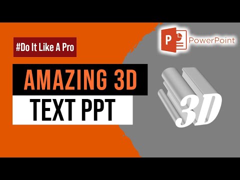 Amazing 3D Text PPT | How To Make 3D Text In PPT - YouTube