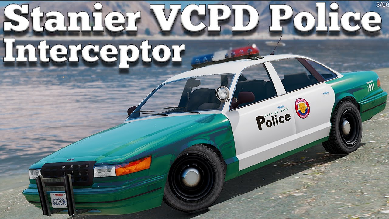 GTA V PC Mods - Stanier VCPD Police Interceptor [DOWNLOAD] - YouTube