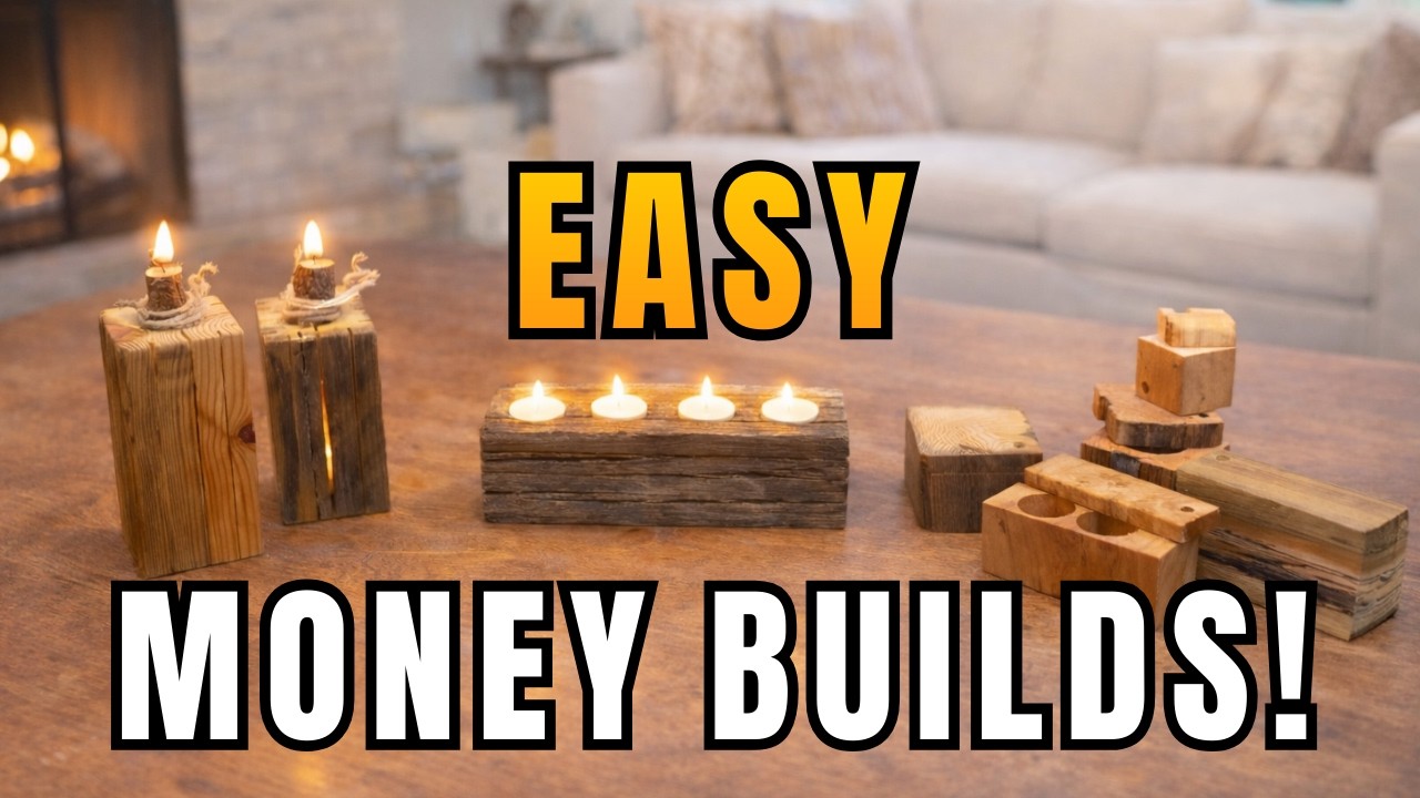 Afternoon Builds: 3 Easy DIY Scrap Wood Projects! DIY Woodworking ...