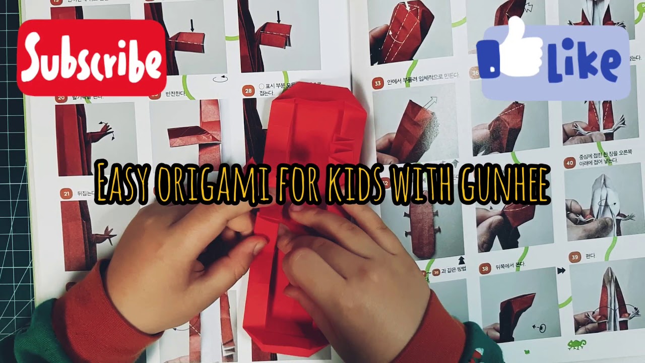 Easy Origami for Kids |Reptiles and Amphibians| Japanese Giant ...