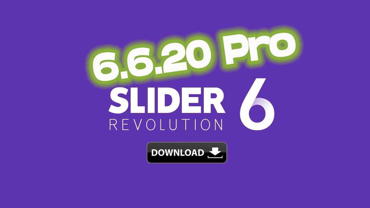 Slider Revolution 6.6.20 Responsive WordPress Plugin Changelog - YouTube