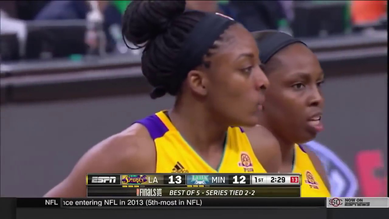 WNBA Final Game 5 Los Angeles Sparks Minnesota Lynx 20 10 16 - YouTube