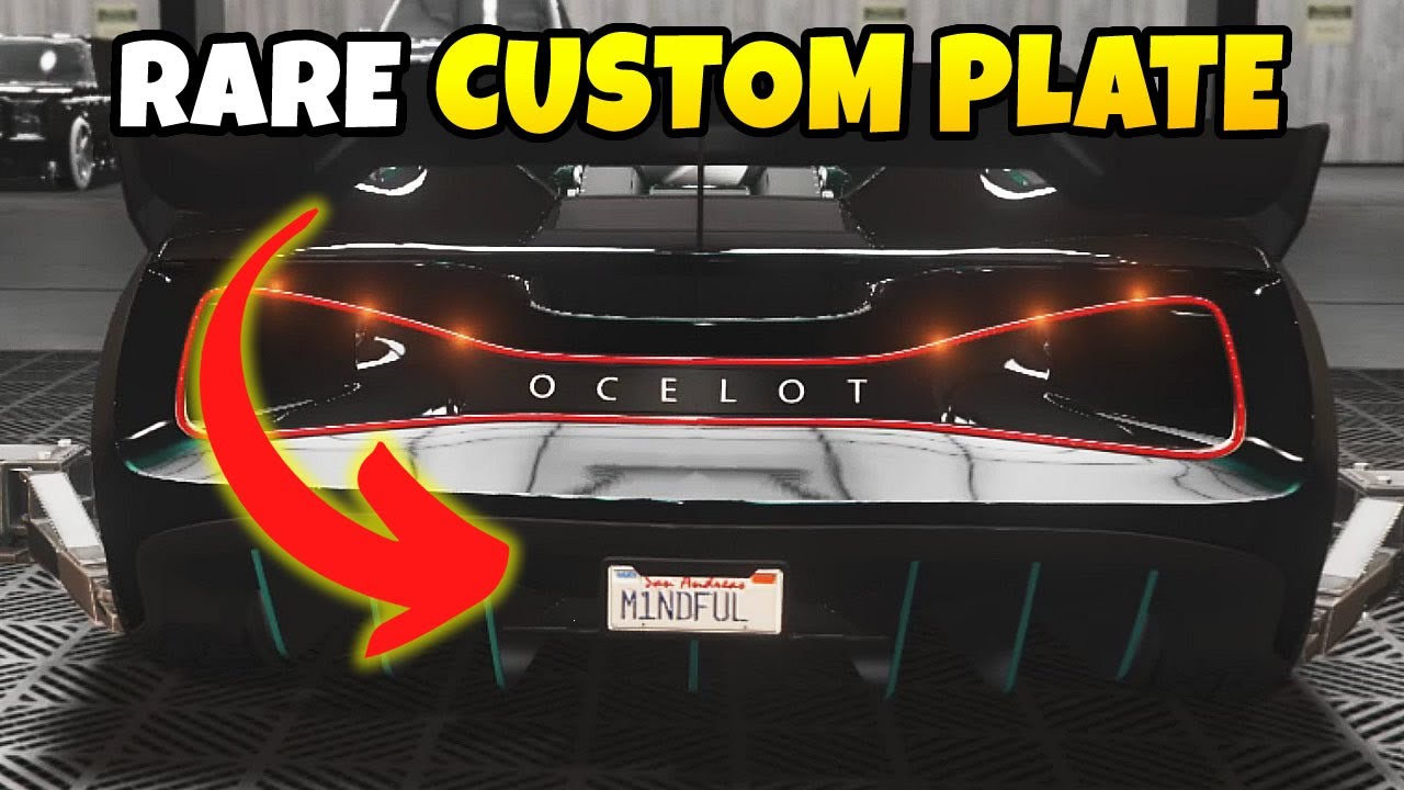 GTA 5 Online RARE CUSTOM PLATE 'MINDFUL' on Ocelot Virtue (Dr ...