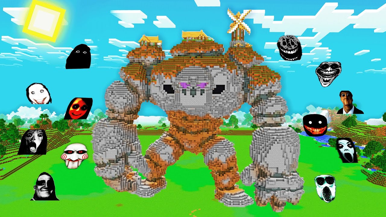 SURVIVAL STONE MONSTER BASE JEFF THE KILLER and SCARY NEXTBOTS in ...