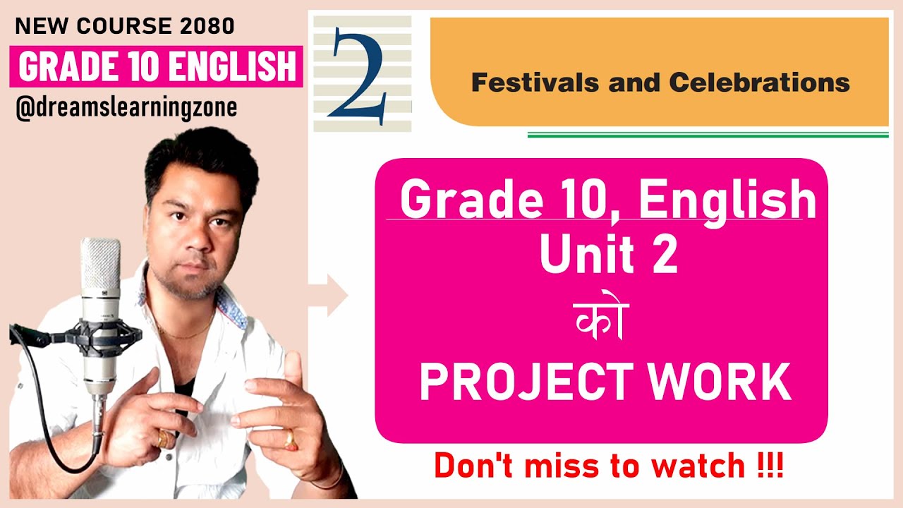 Grade 10 English Unit 2 Project Work || Report Writing || Project ...