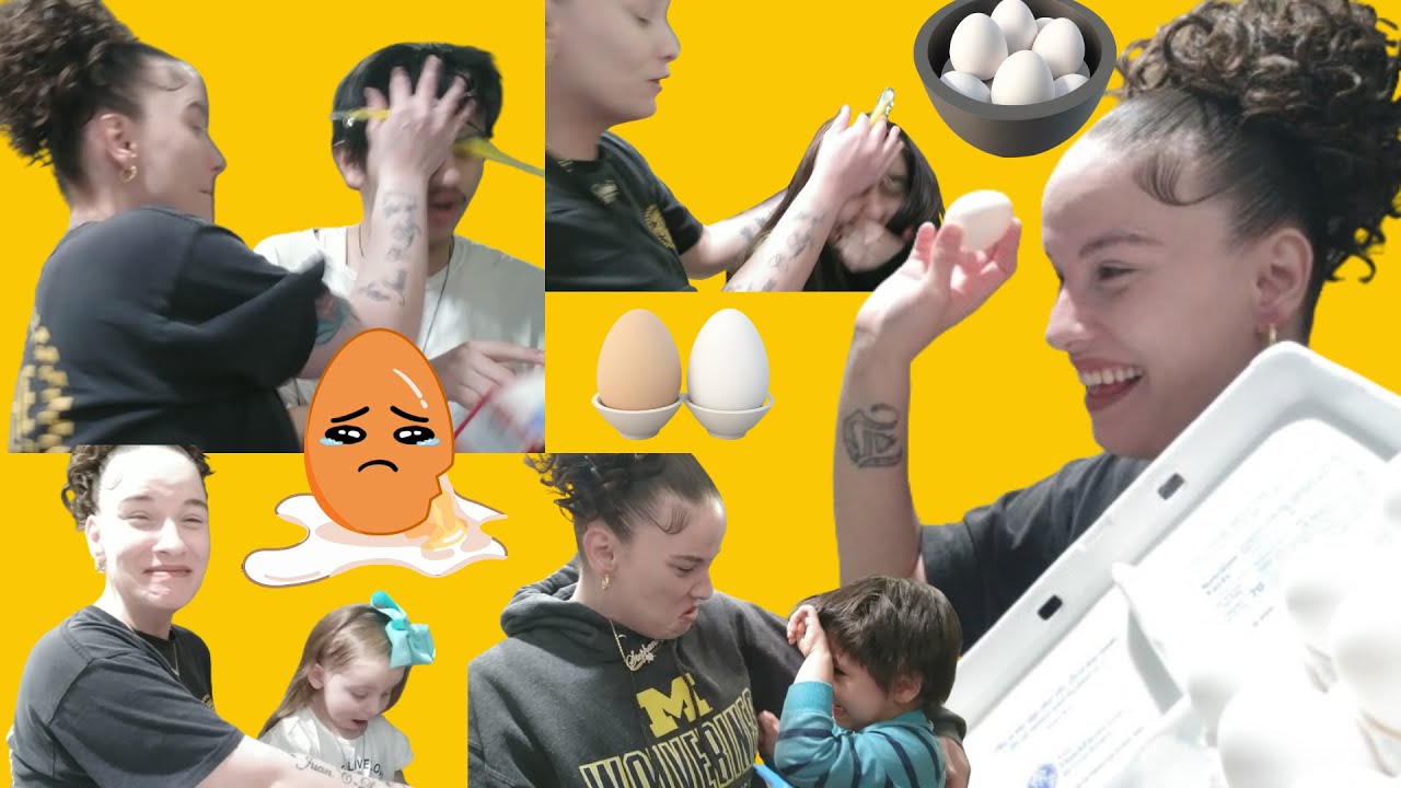 Smashing an egg on my family's forehead🤣🤣🤣 - YouTube
