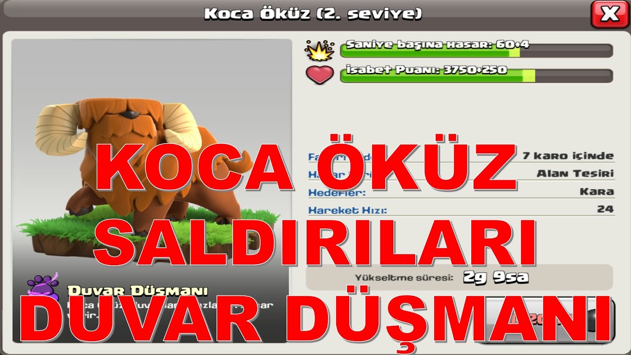 YENİ KAHRAMAN KOCA OKUZ SALDİRİLARİ - HAYVAN BARİNAGİ - COC CLASH OF ...