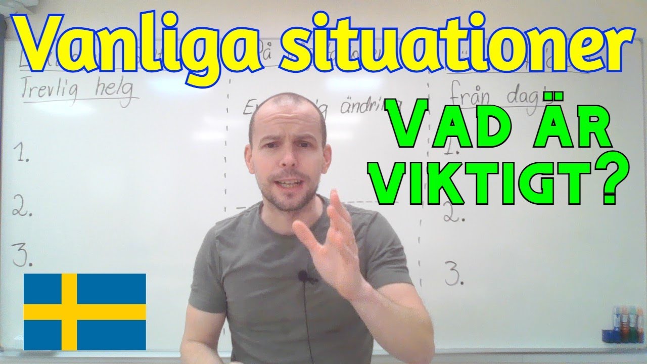 Vilken information är viktig i vanliga situationer? SFI - YouTube