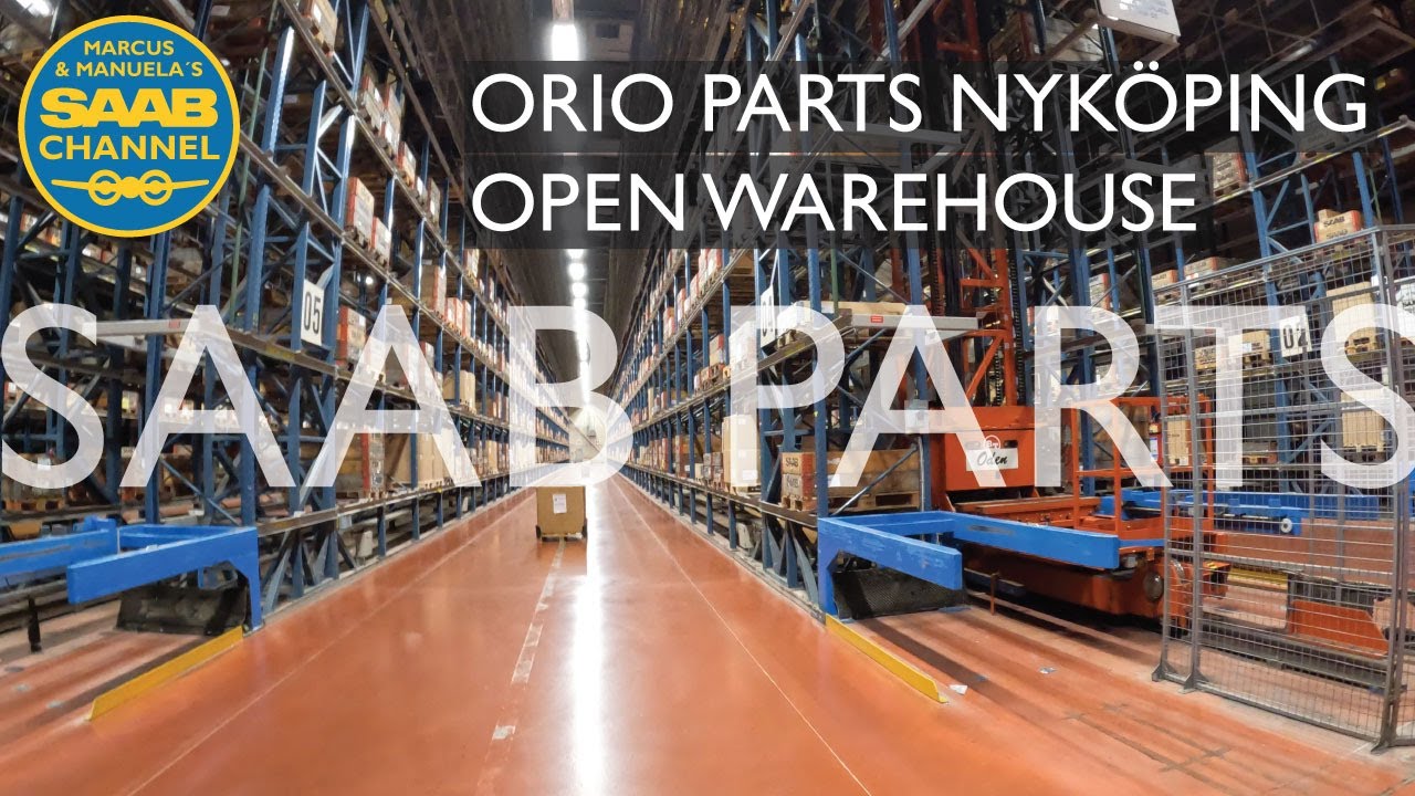 Orio Parts "Saab Parts" warehouse tour in Nyköping - YouTube