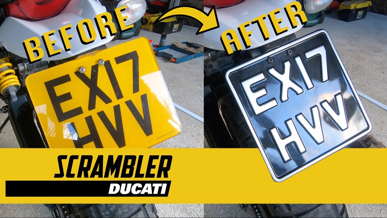 FITTING A CLASSIC STYLE (PRE-1980) UK NUMBER PLATE/ SHOW PLATE TO ...