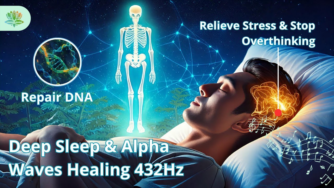 432Hz Deep Sleep & Alpha Waves Healing | Repair DNA, Relieve Stress & Stop Overthinking - YouTube