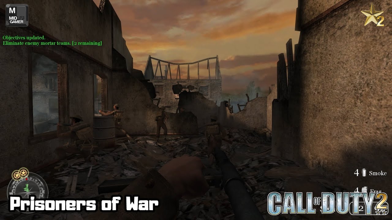 Prisoners of War | Call of Duty 2 Part 18 | HD Textures Mod | #cod # ...