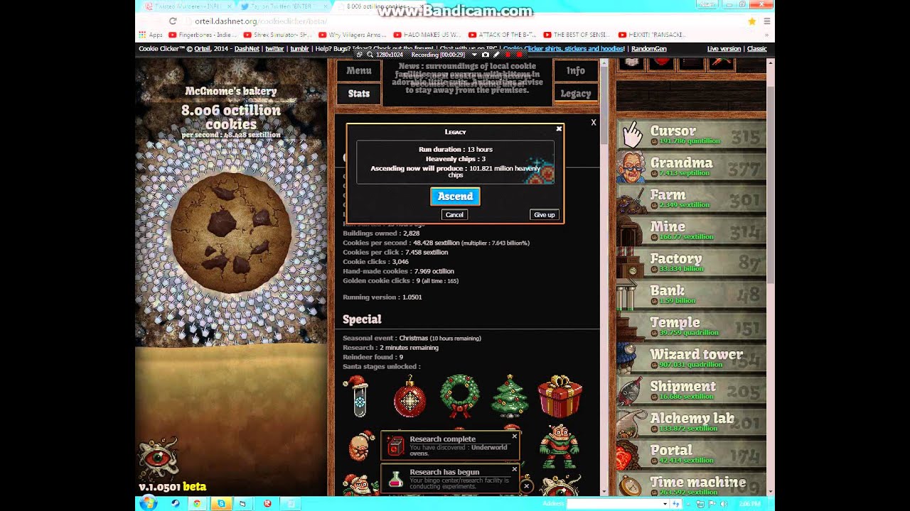 8 OCTILLION COOKIES! - YouTube