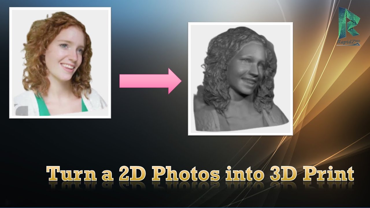 Turn a 2D Image into 3D Print - YouTube