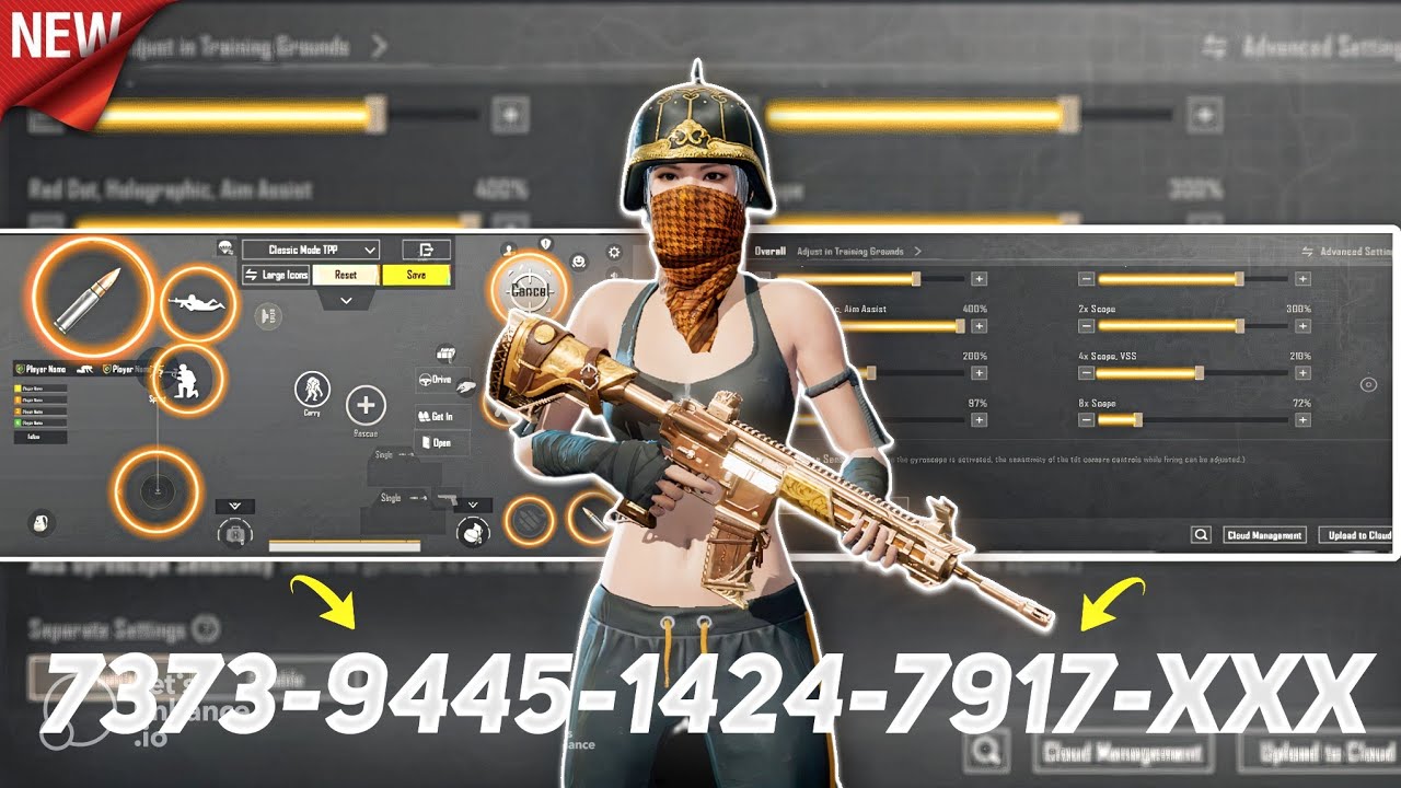 New Update 3.3 Best 🔥 Sensitivity code + Control Settings Pubg Mobile ...