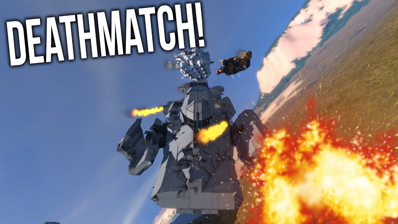 Space Engineers - HELICARRIER DEATHMATCH! (Epic Crash!) - YouTube