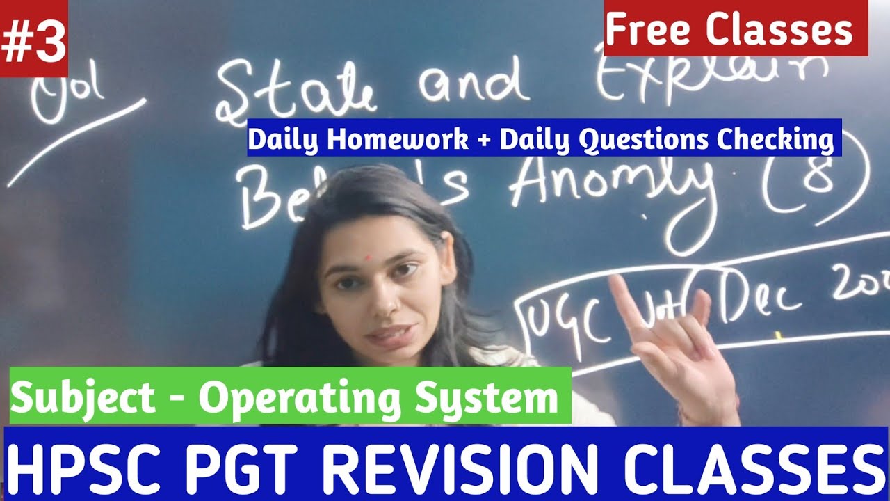 #3 - HPSC PGT COMPUTER SCIENCE REVISION CRASH COURSE #nsclasses - YouTube