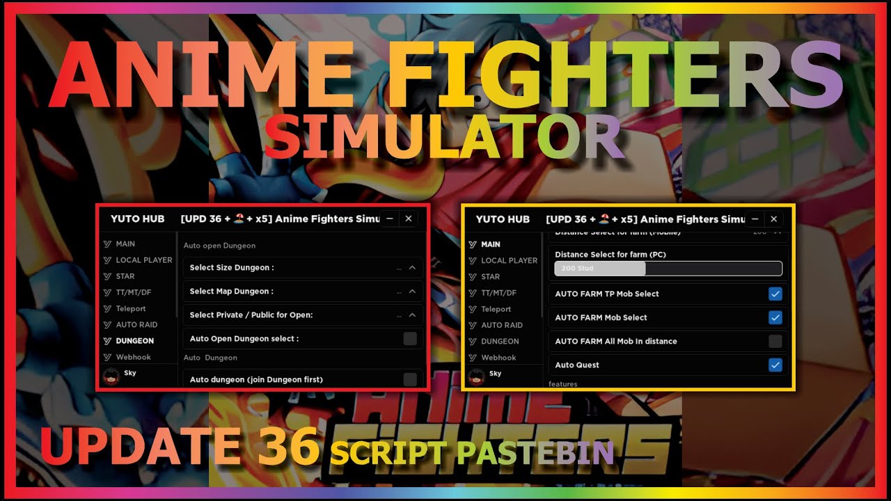 ANIME FIGHTERS SIMULATOR Script Pastebin 2023 AUTO FARM & MORE [UPD 36 ...