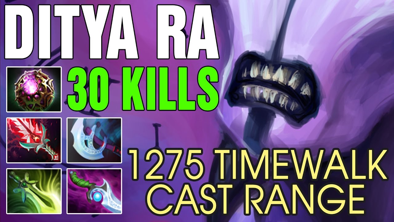 Ditya Ra Faceless Void - 1275 Timewalk Cast Range - Dota 2 7.01 - YouTube
