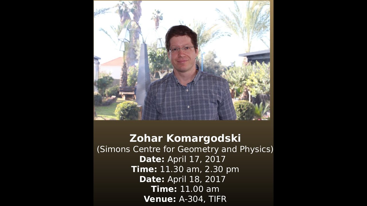 Zohar Komargodski-Simons Centre for Geometry and Physics: ’t Hooft ...