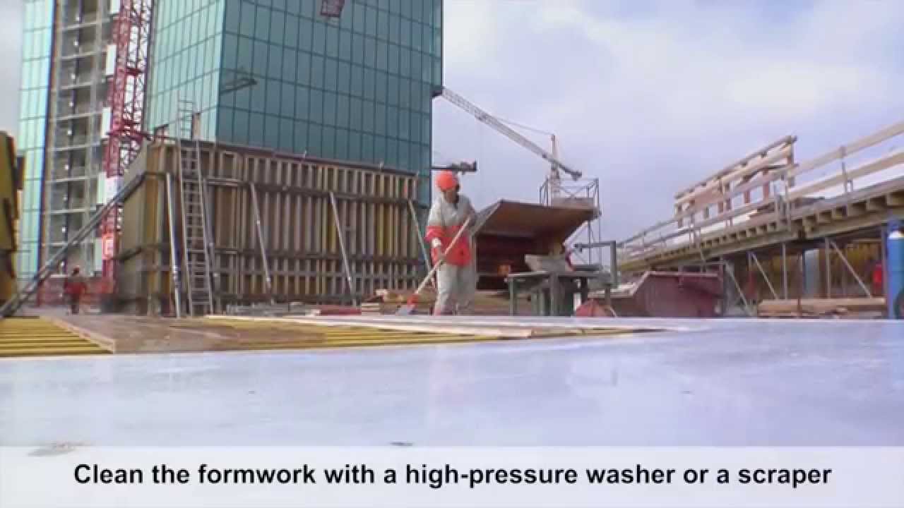 Release Agent - Doka-OptiX - Clean the formwork [EN] - YouTube