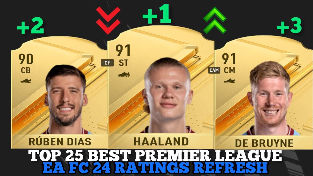 FIFA 24 | TOP 25 BEST PREMIER LEAGUE PLAYER RATINGS |EA FC 24 ! 🔥😳FT ...