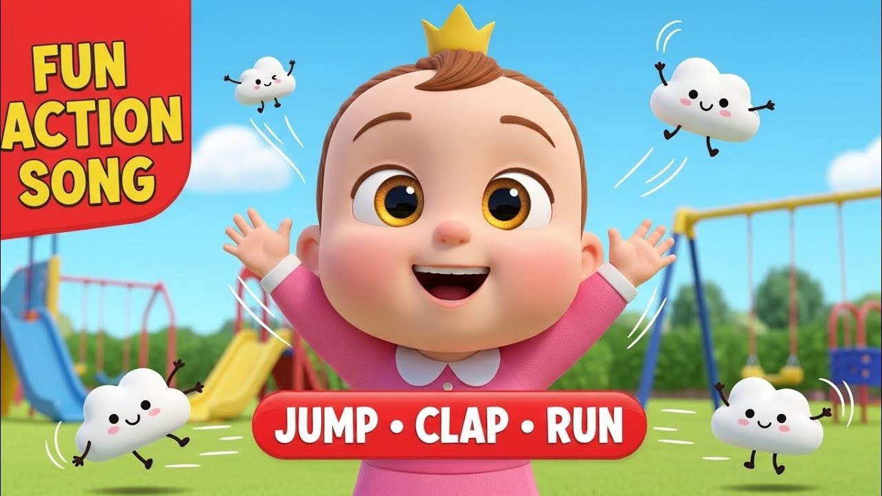 Jump Clap Run – Fun Action Song for Kids - YouTube