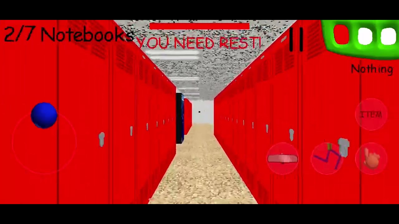 I keep dying from Baldi 2 times now :( - YouTube