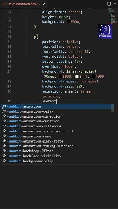 Text Transition | Using HTML & CSS #shorts #youtubeshorts #transition #tutorial #html5 #css ...