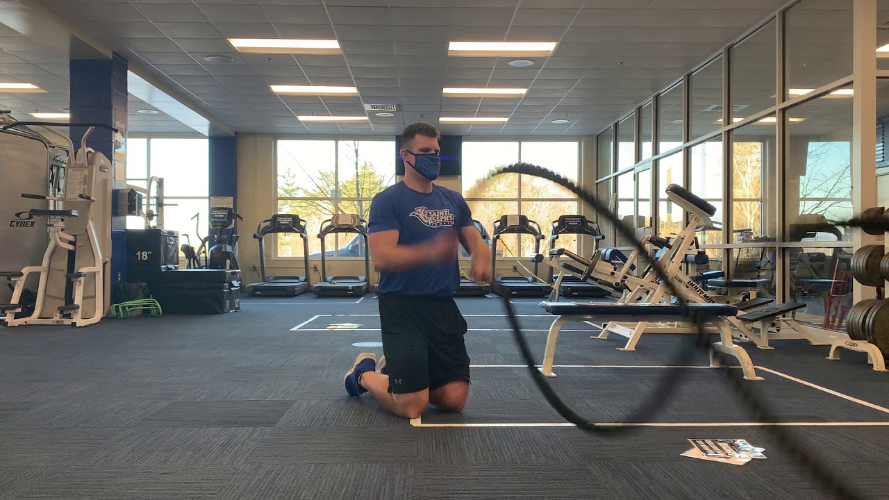 Tall Kneeling Battle Ropes - YouTube