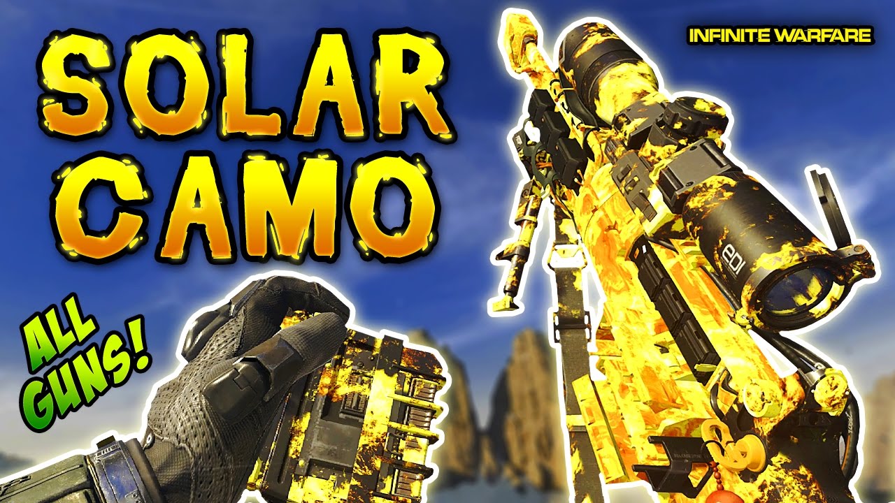 UNLOCKED SOLAR CAMO! | Solar Camo Showcase on ALL Guns (& Classic ...