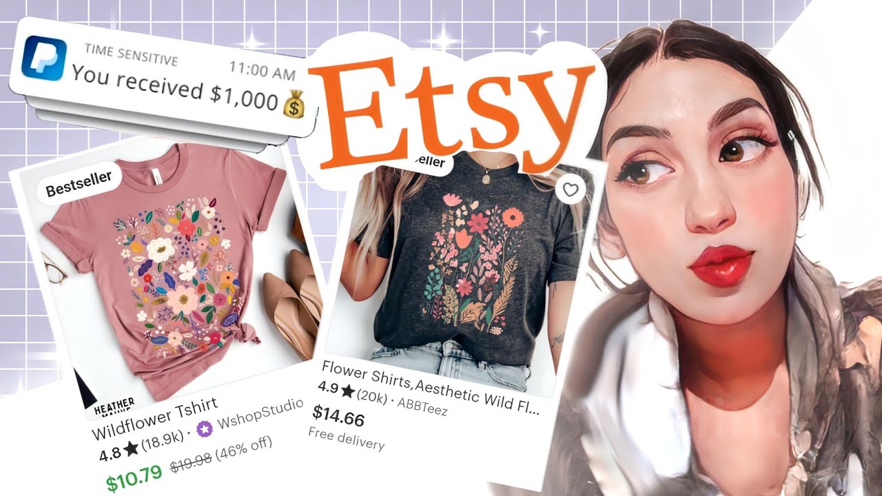 Get Your First 100 Sales on Etsy | How I make best selling t-shirt ...