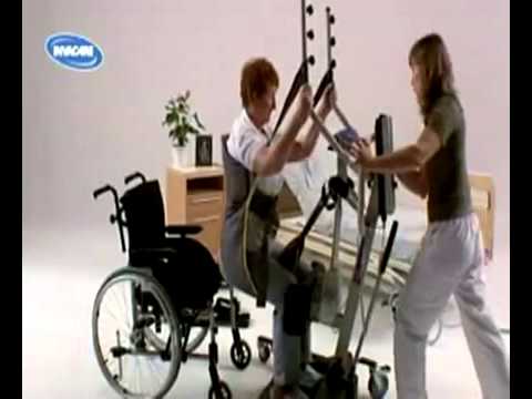Invacare Transfer Stand assist Medical Equipment - YouTube