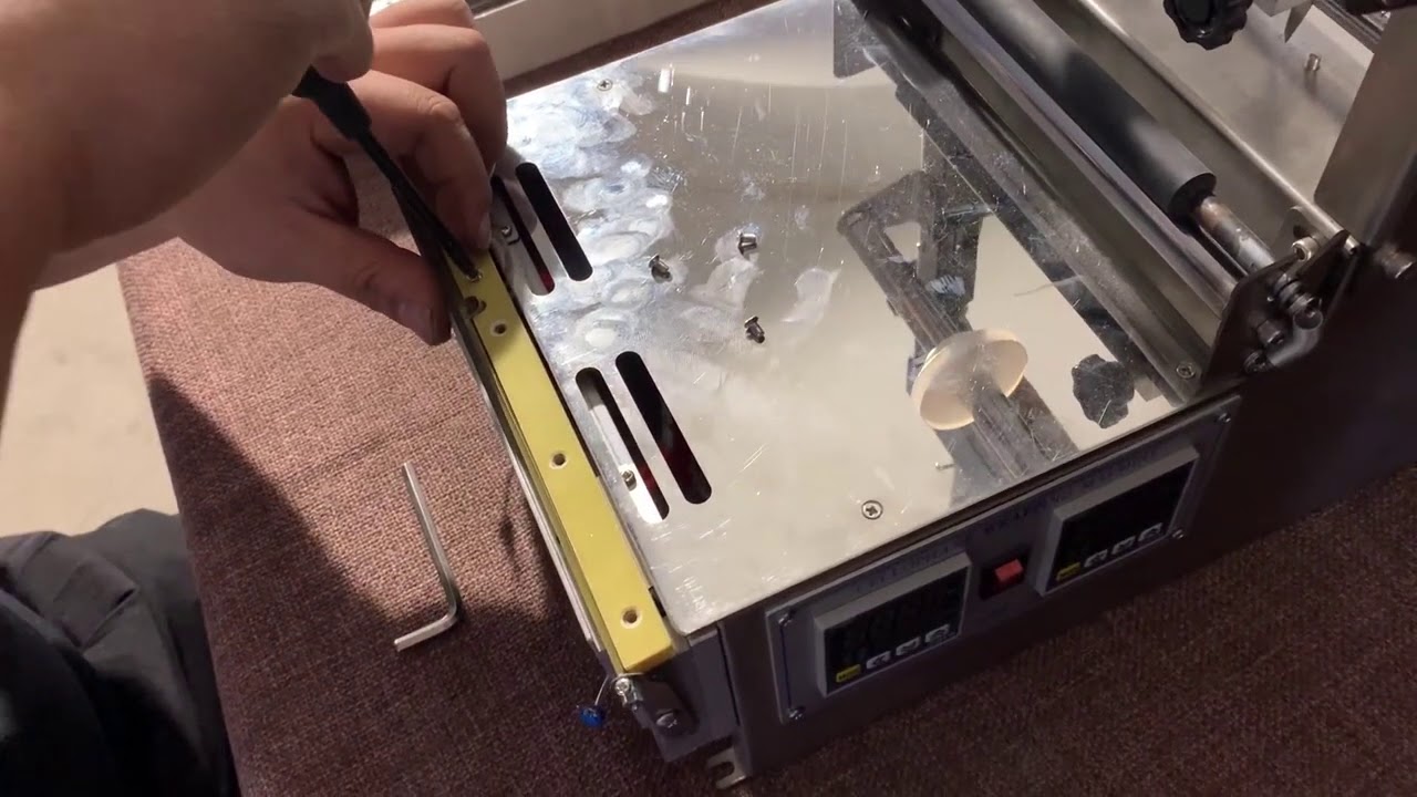 How to replace and install the heating wire and plate of the cellophane ...