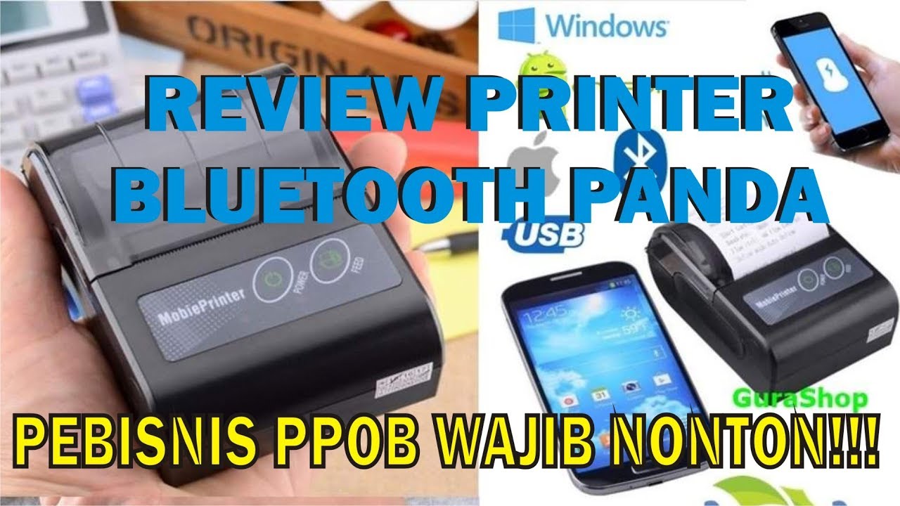 REVIEW PRINTER THERMAL/ BLUETOOTH PANDA - YouTube