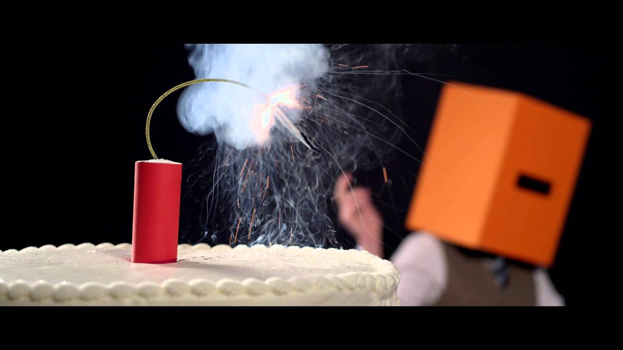 giffgaff explode a cake (in honour of 100,000 Facebook likes) - YouTube