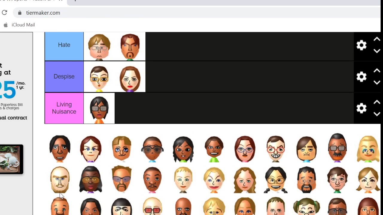 Ranking all 100 Wii CPU Miis Because Why Not? - YouTube