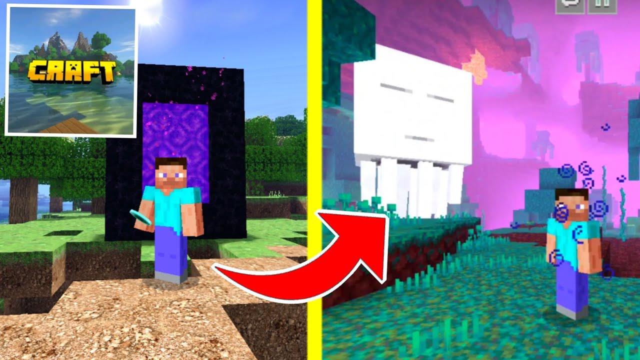 Craftsman Realistic Craft - NEW PORTALS!!😱😱 (Craftsman Building Craft ...