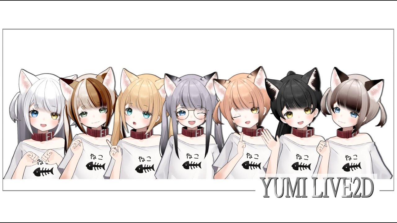 YUMI LIVE2D-泛用模型 幼女貓貓 NEKO LOLI / hand tracking - YouTube