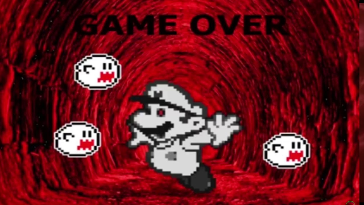 Super mario ghost.exe game over - YouTube