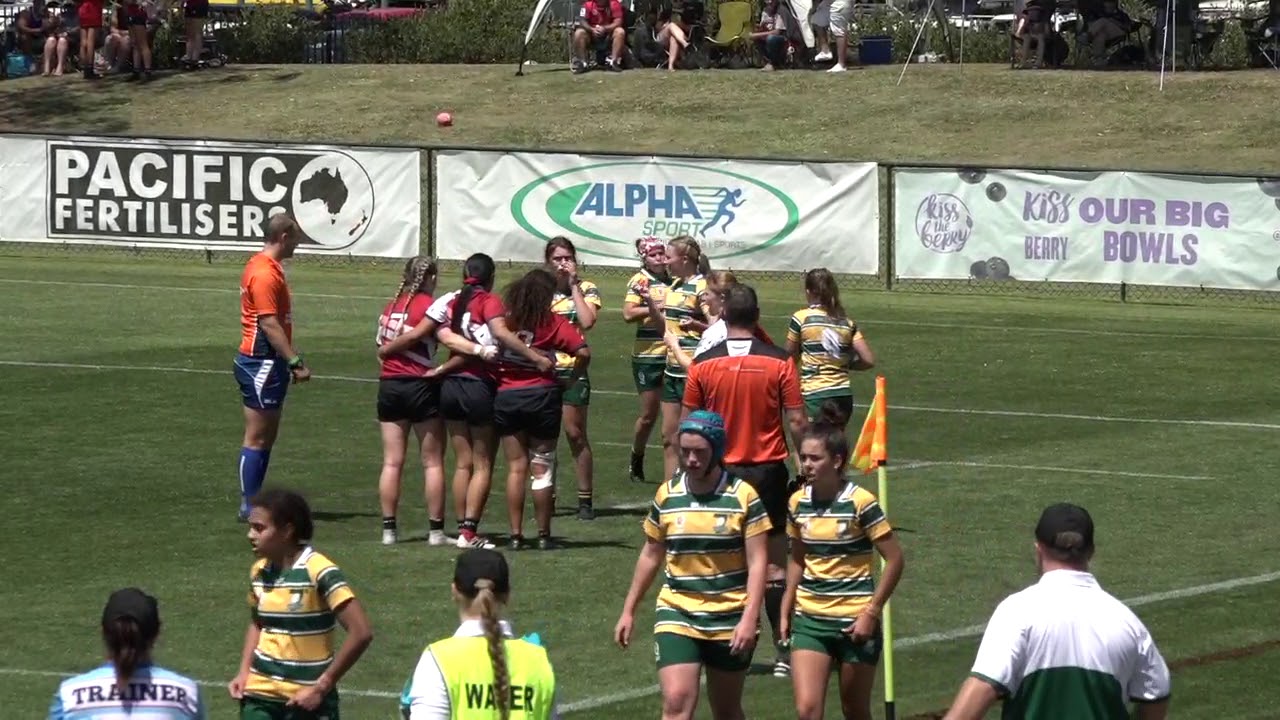 2018 Girls Rugby 7's State Titles - Game ... U17 Darling Downs v ...